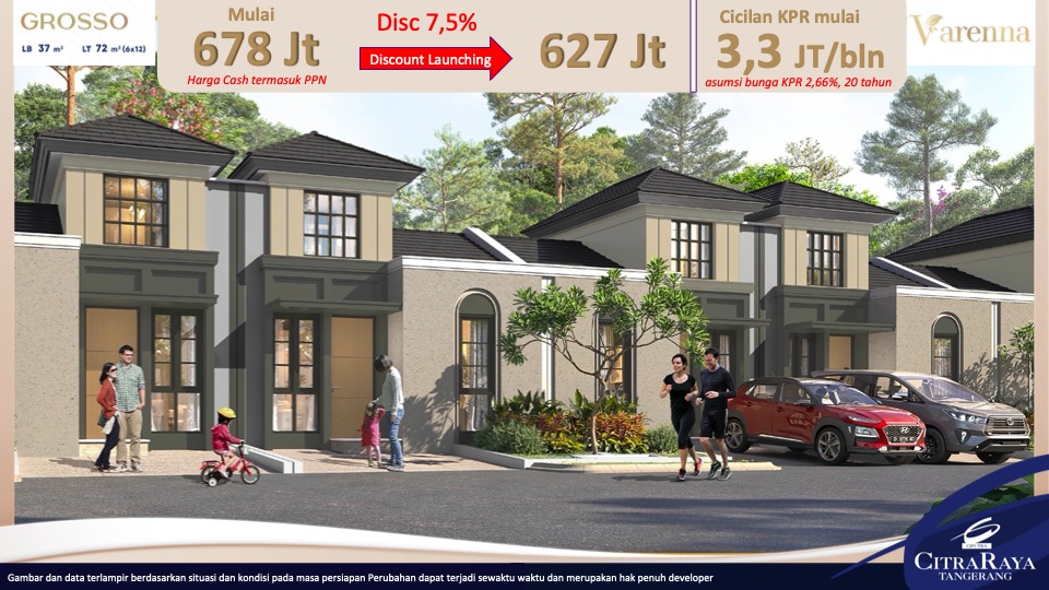 Cluster Varenna | Citra Raya Tangerang
